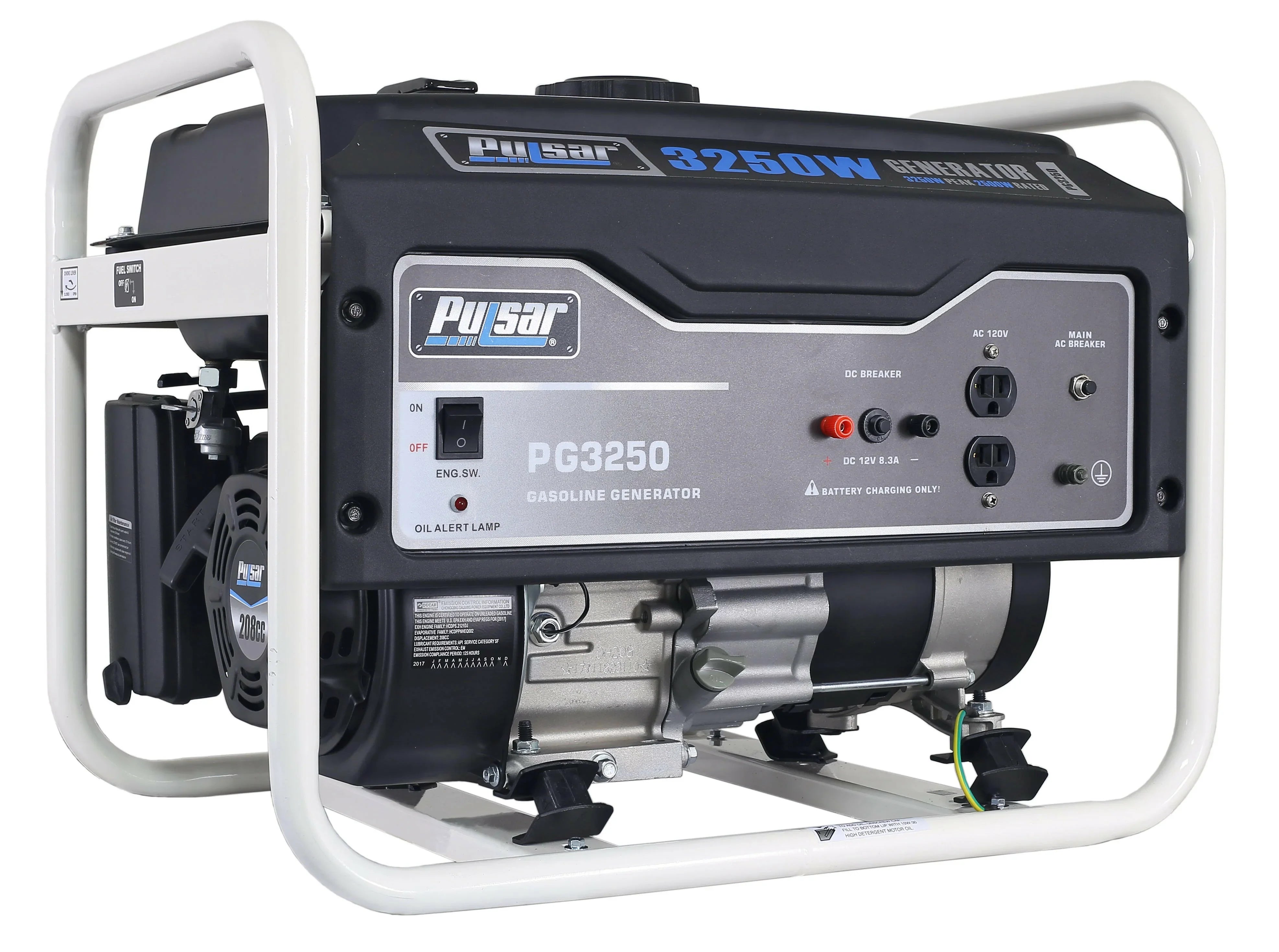 Pulsar 3250W Gas Powered Generator | SolarFlares Generators